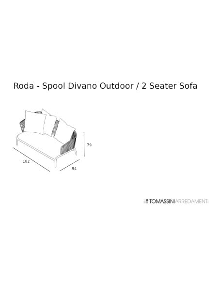 Roda Spool Outdoor Sofa | Online Shop