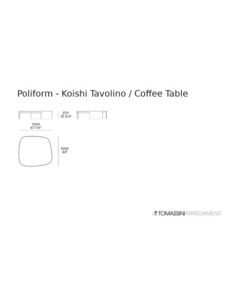 Koishi Low Table - Poliform | Online Shop