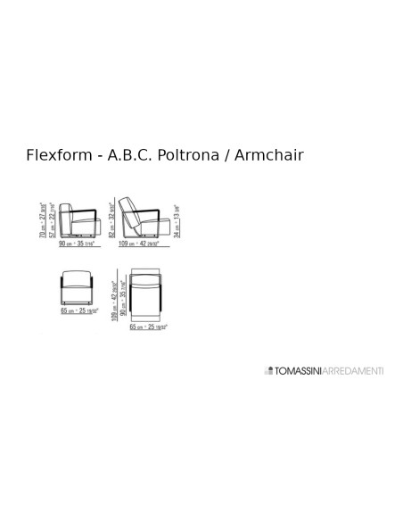 Flexform A.B.C. Armchair | Online Shop