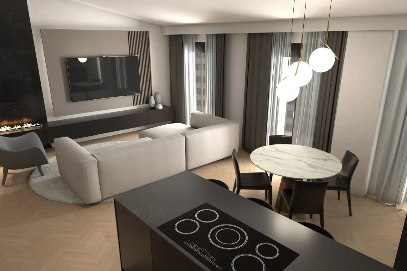 The metamorphosis of an apartment through interior design - Tomassini ...