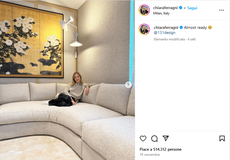 Chiara Ferragni's new home: discover the interiors - Tomassini Blog ENG